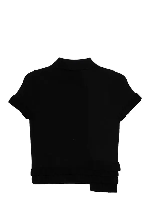 JUUN.J Embroidered Logo Polo Shirt - Black