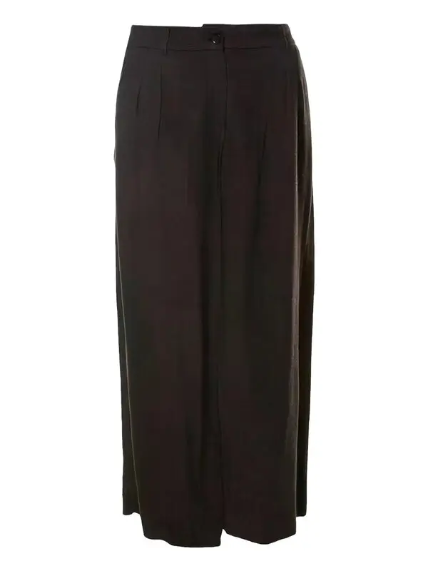 Kenzo Pleated Cropped Trousers - Brown