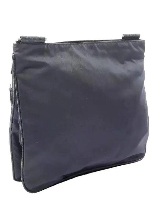 Prada Saffiano Leather Shoulder Bag - Blue