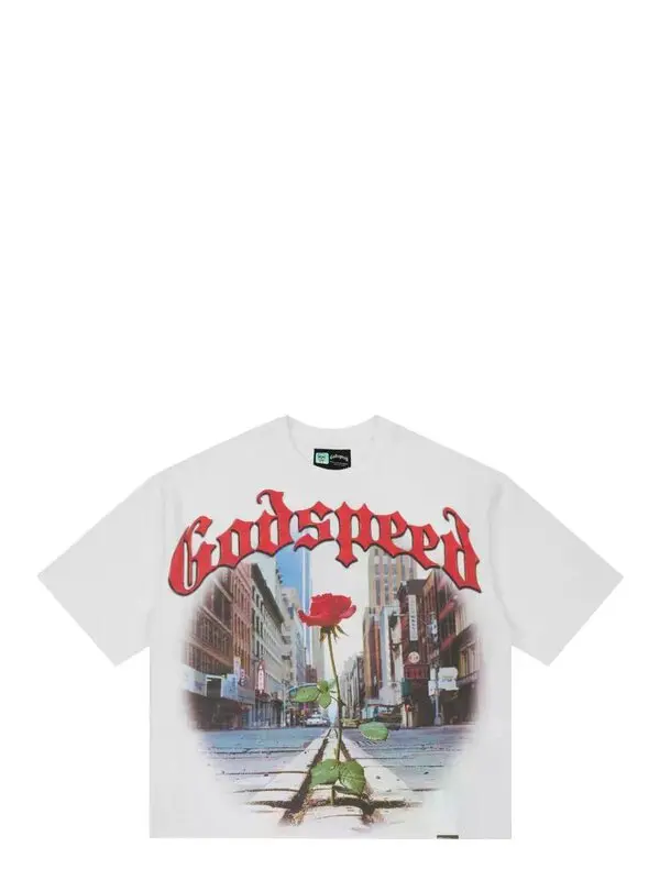 GODSPEED Concrete Rose Graphic-print T-shirt - White