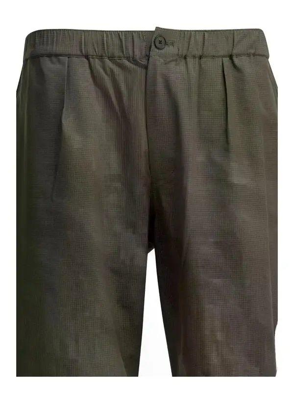 DANTON Pleated Ripstop Trousers - Grey