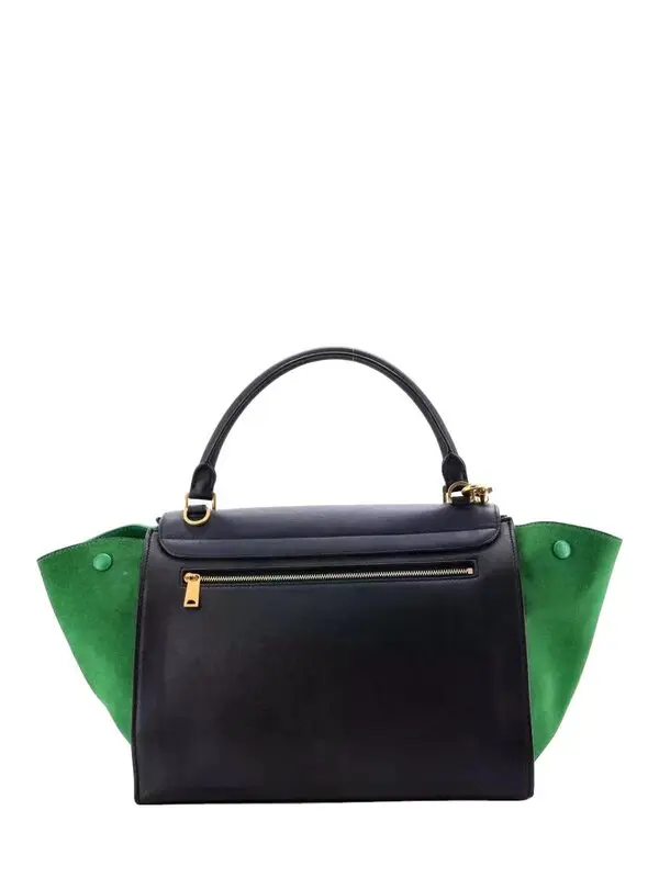 Celine Tricolor Trapeze Satchel - Multicolour