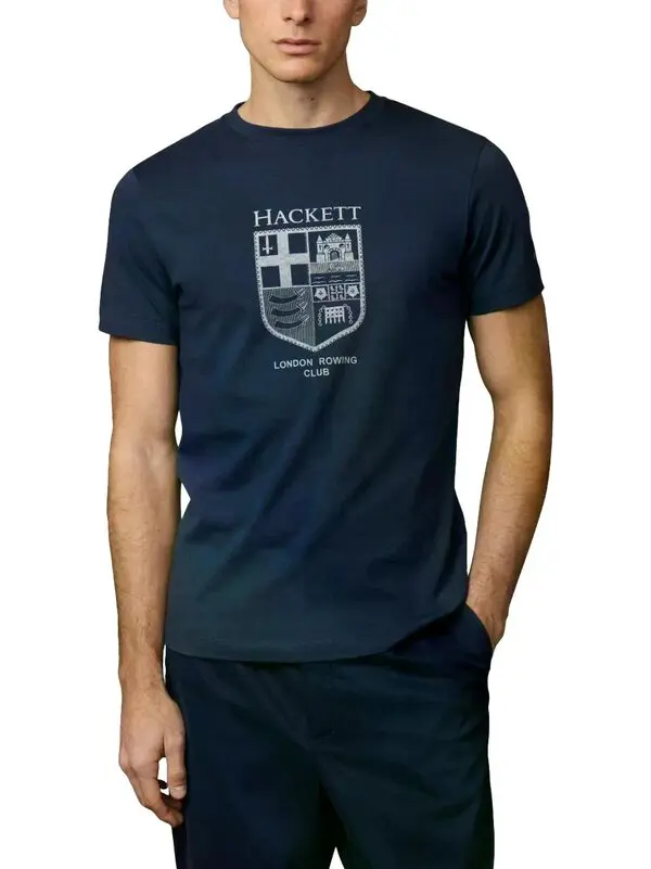 HACKETT London Rowing Club Print T-shirt - Blue