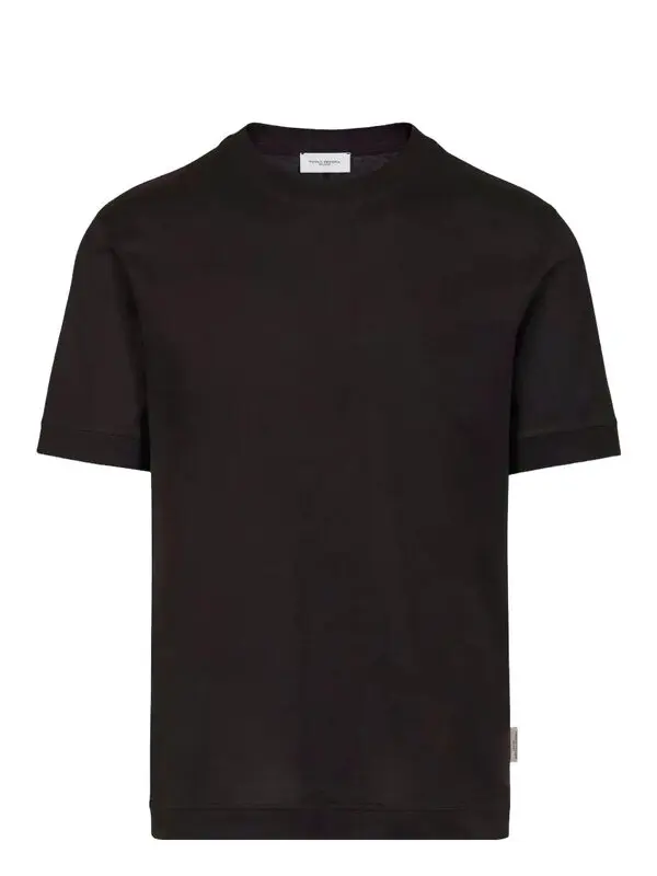 PAOLO PECORA Cotton T-shirt - Black