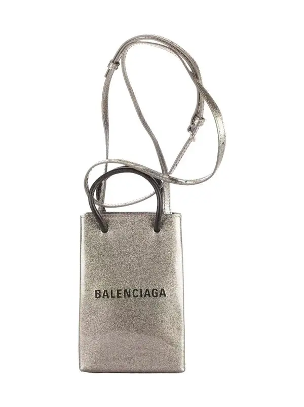 Balenciaga North South Cross Body Bag - Grey