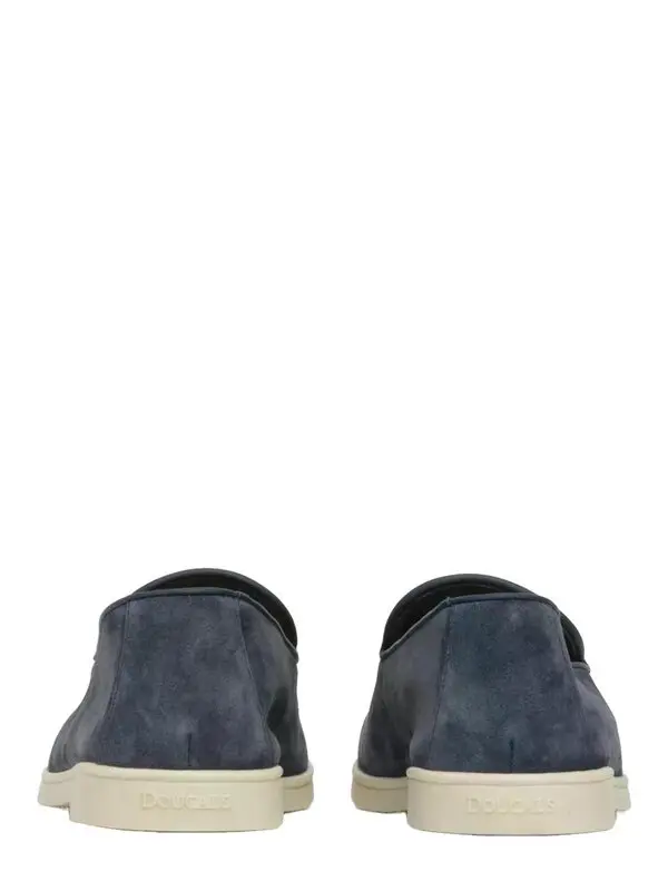 DOUCAL'S Suede Tassel Detail Loafers - Blue
