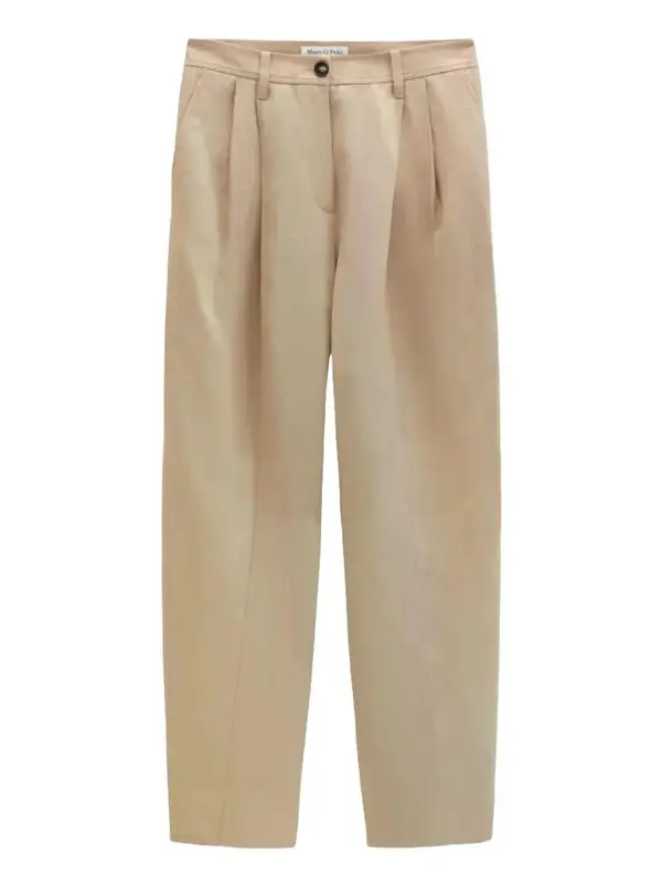 Marc O'polo Pleated Woven Trousers - Neutrals