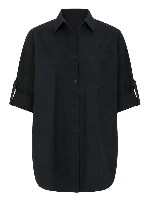 AGOLDE X Maria Mcmanus A-line Button-down Shirt - Black