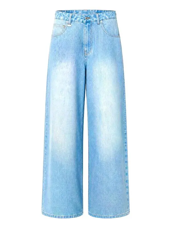 METALWOOD STUDIO Faded Wide-leg Jeans - Blue