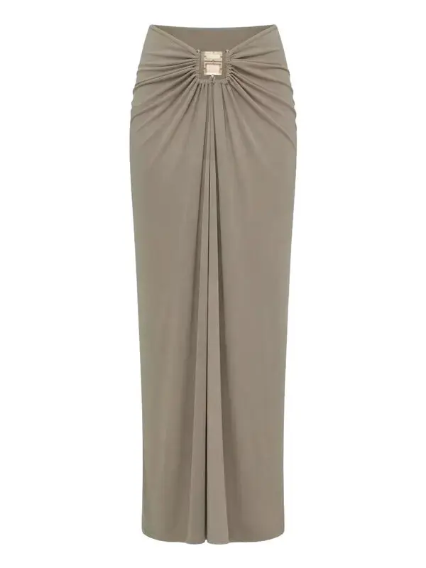Christopher Esber Bezel Quartz Maxi Skirt - Neutrals