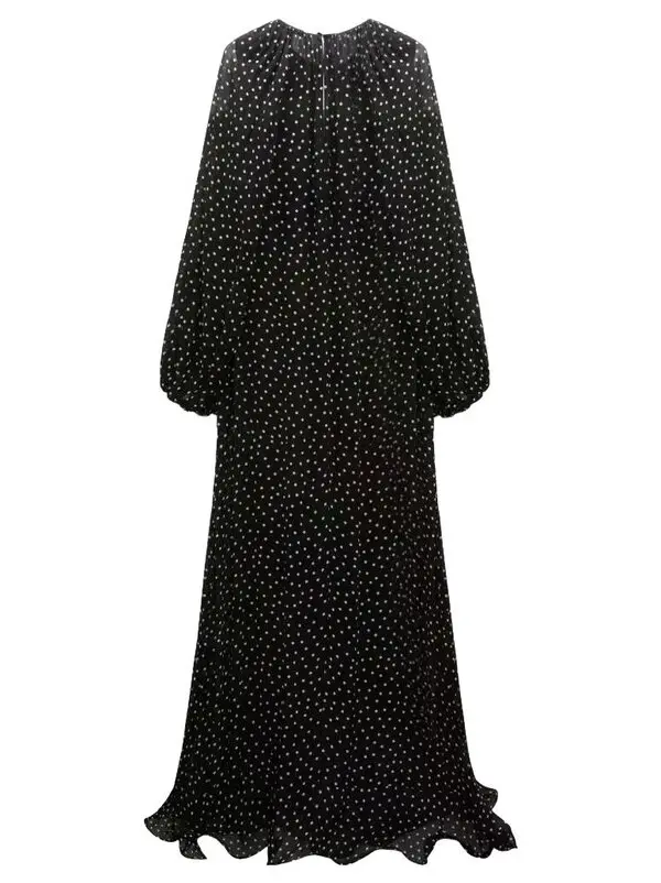Dorothee Schumacher Dancing Dots Maxi Dress - Black