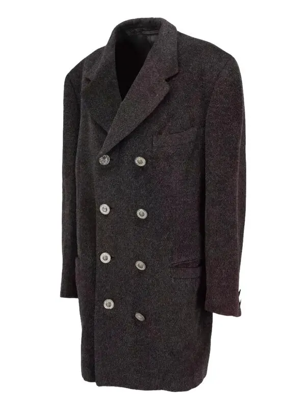 Versace Double-breasted Coat - Grey