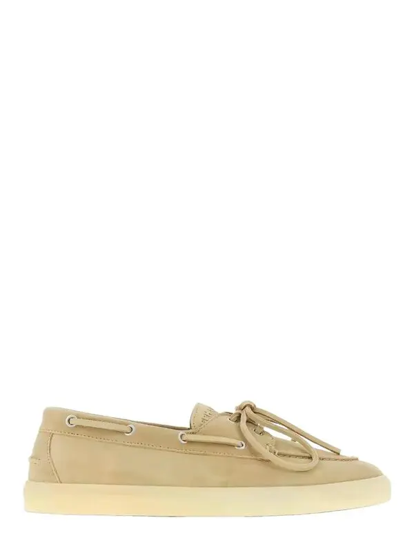 COPENHAGEN  Suede Lace-up Boat Shoes - Neutrals