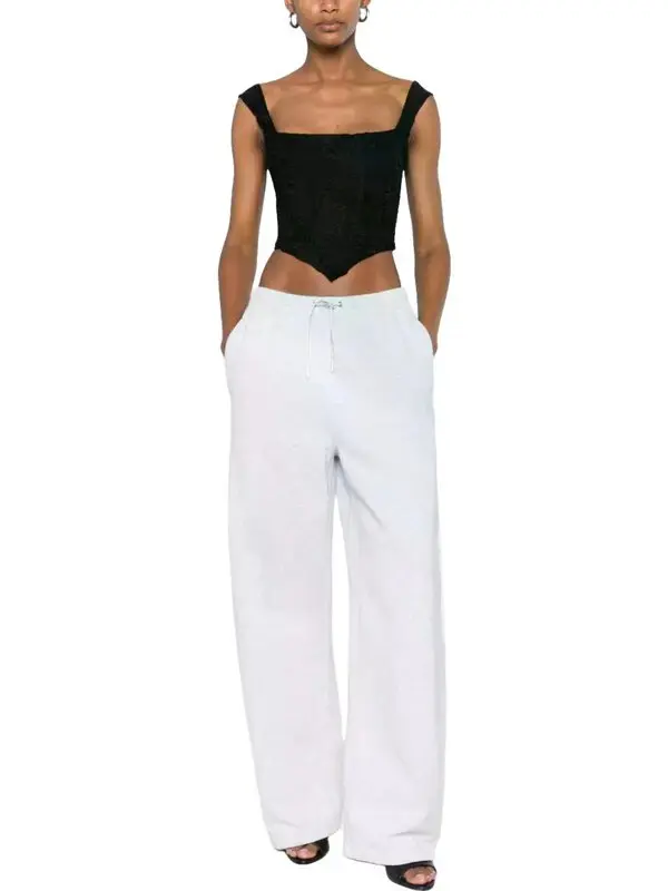 Giuseppe Di Morabito Embroidered Corset Top - Black