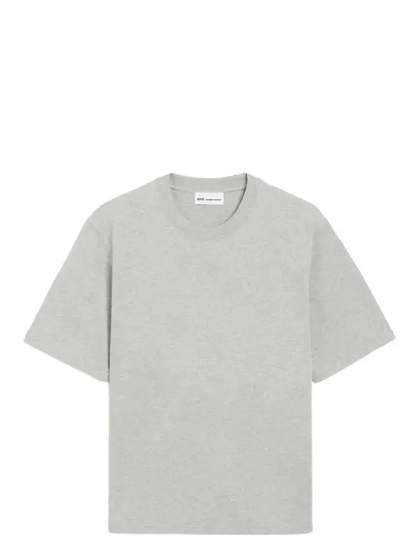 AMI Paris De Coeur Embossed T-shirt - Grey
