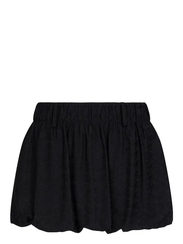Missoni Crochet-knit Bubble Hem Mini Skirt - Black