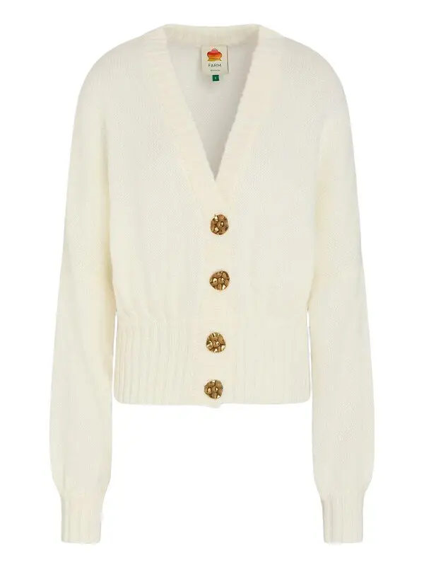 Farm Rio Knitted Cardigan - Ivory