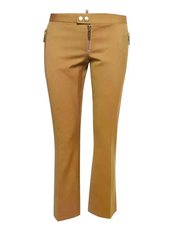 Dsquared2 Zip Fastening Trousers - Brown