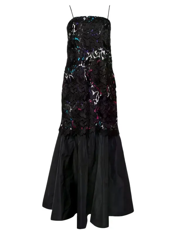 Emporio Armani Lace Overlay Dress - Black