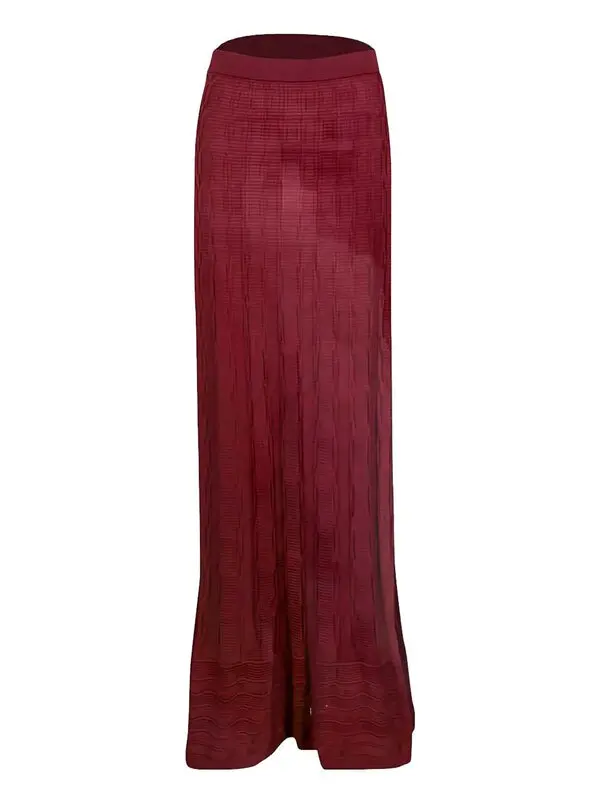 Missoni Patterned Jacquard Skirt - Red