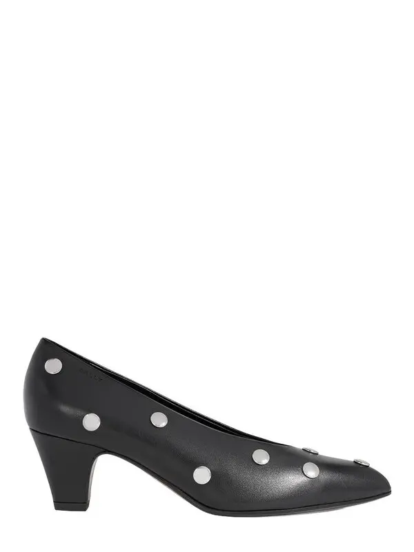Bally Studded Leather Pumps - Black