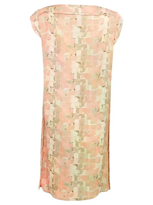 ARMANI Abstract Pattern Silk Dress - Pink