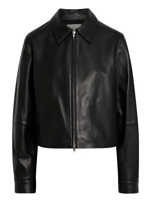 Vince Leather Jacket - Black