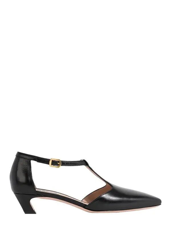 Bally Symira Leather Mary Jane Pumps - Black