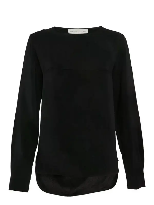 Stella McCartney Long-sleeve Crew Neck Blouse - Black