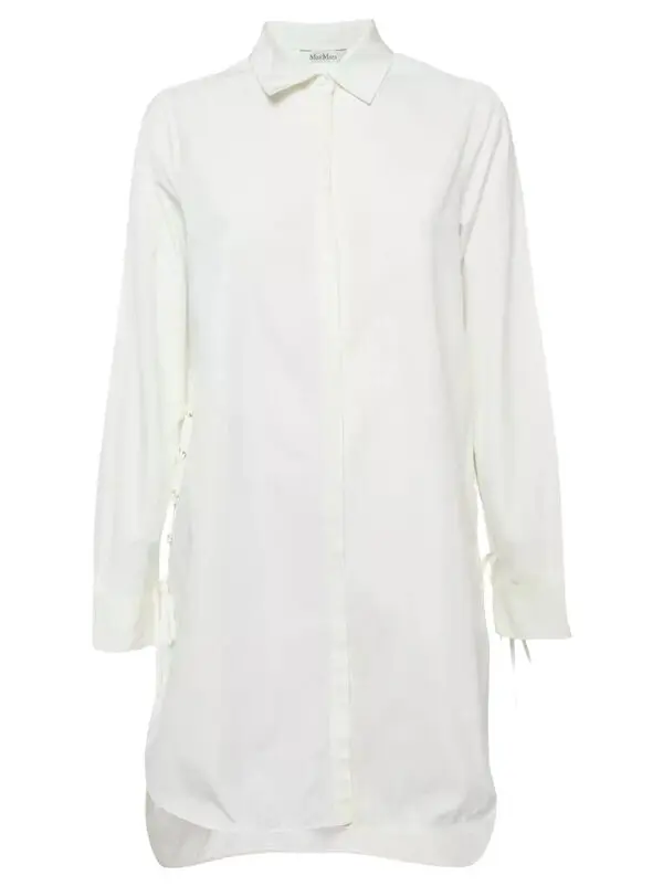 Max Mara Lace-detail Shirt Dress - White