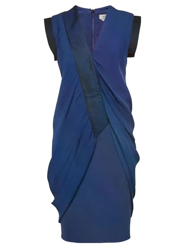 Sportmax Draped Sleeveless Dress - Blue