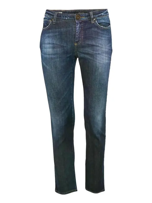 Max Mara Crystal Embellished Jeans - Blue