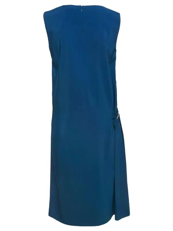 Etro Sleeveless Embroidered Panel Dress - Blue