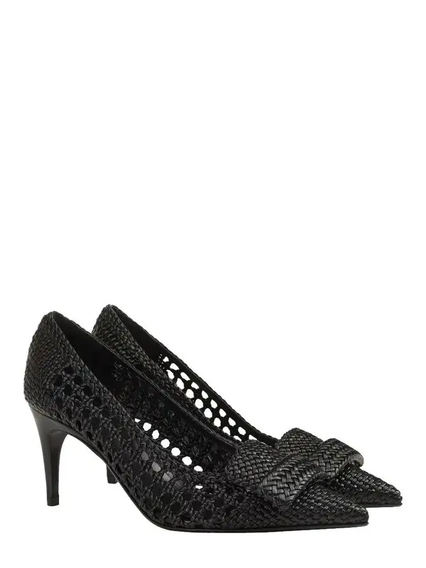 SERGIO ROSSI Braided Pumps - Black