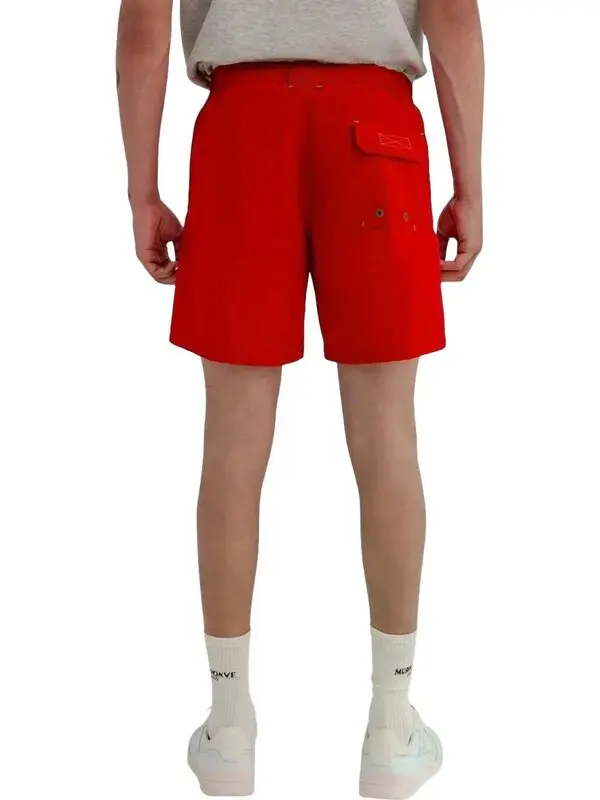 MURPHY&NYE Logo Print Drawstring Swim Shorts - Red