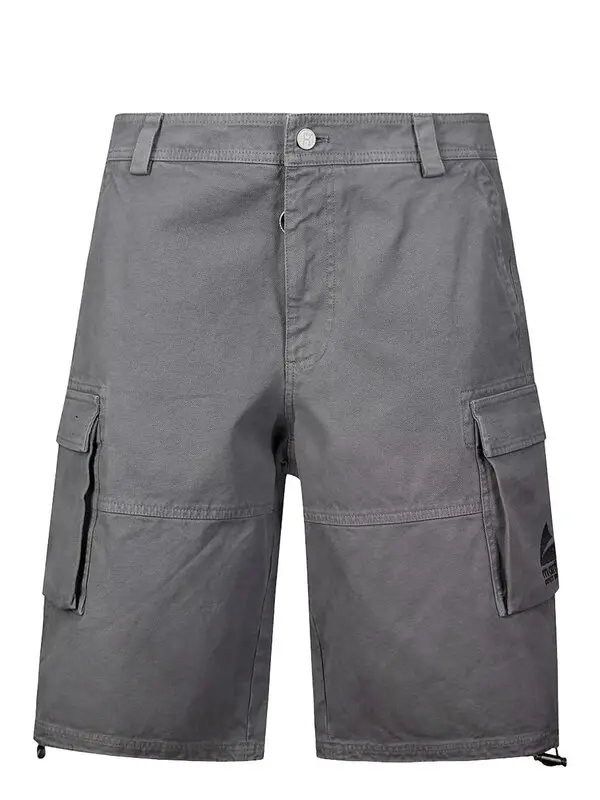 Martine Rose Logo Print Cargo Shorts - Grey