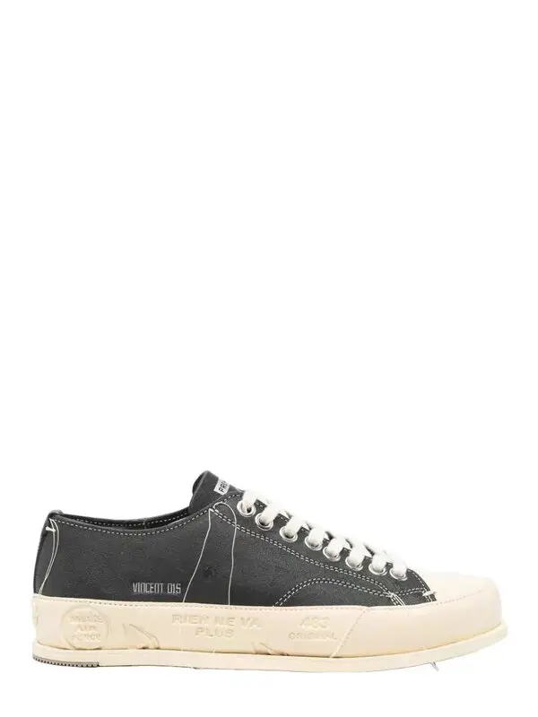 Premiata Vince Contrast-toe Sneakers - Black