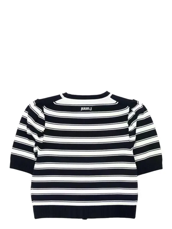 JUUN.J Striped Cardigan - Blue
