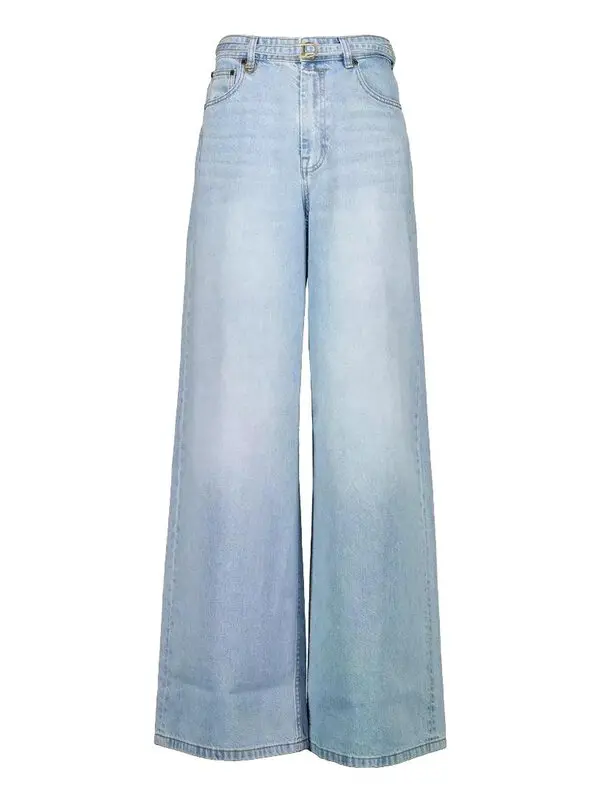 Zimmermann Indra Wide-leg Jeans - Blue