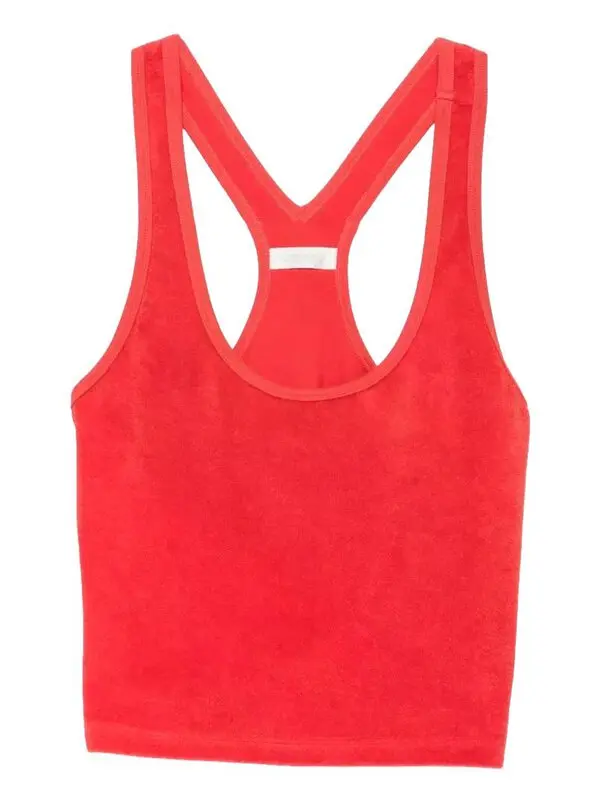 Suzie Kondi Velour Racerback Tank - Red