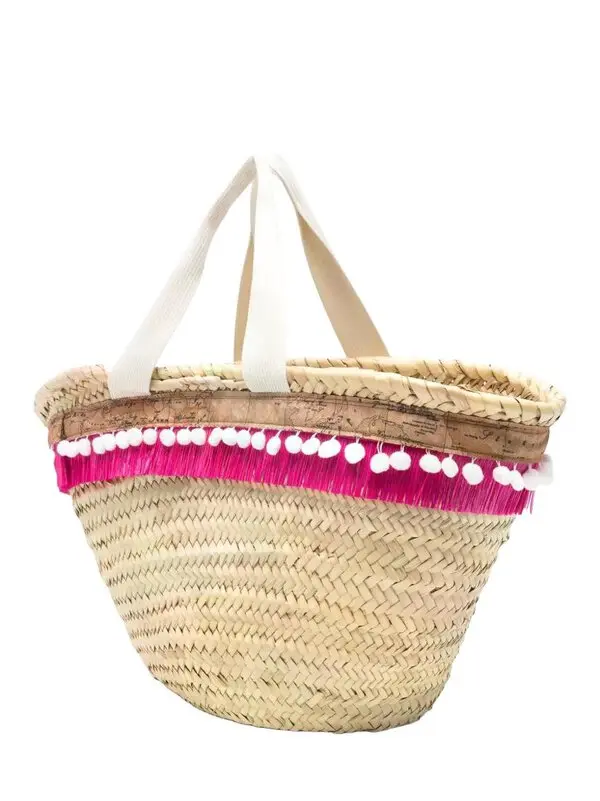 ALVIERO MARTINI 1° CLASSE Pom-pom Tote Bag - Neutrals
