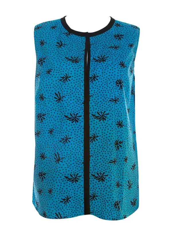 Marni Sleeveless Star-print Tank Top - Blue