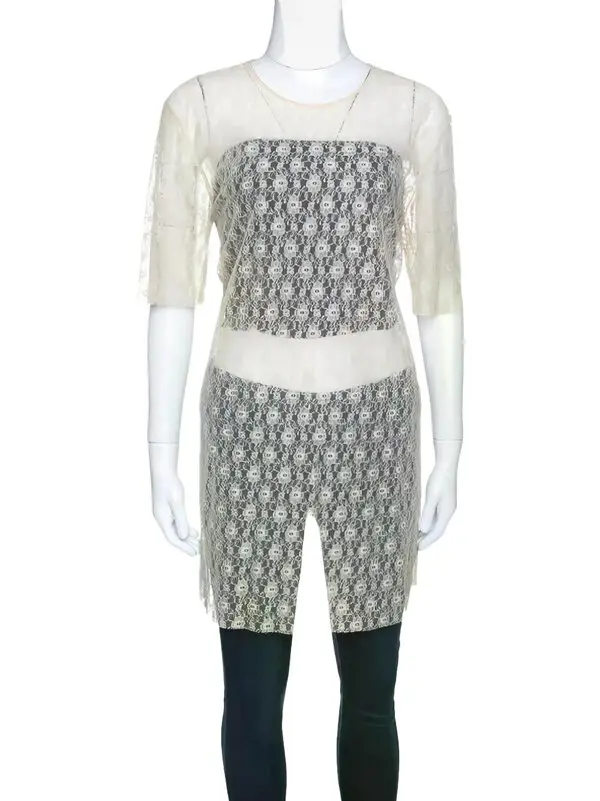 Stella McCartney Lace Patterned Top - Neutrals