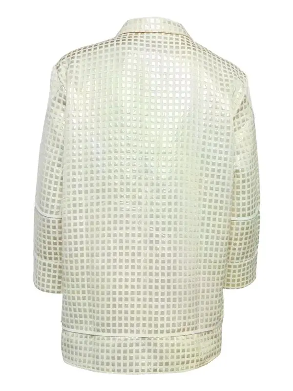 Marni Metallic Grid Tunic - Neutrals