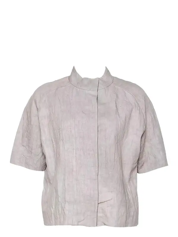 Marni Beige Linen Short Sleeve Top - Neutrals