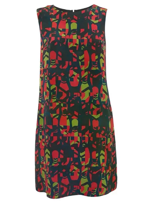 Missoni Sleeveless Geometric Print Dress - Black