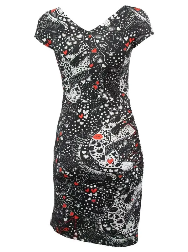 Just Cavalli V-neck Dress - Black