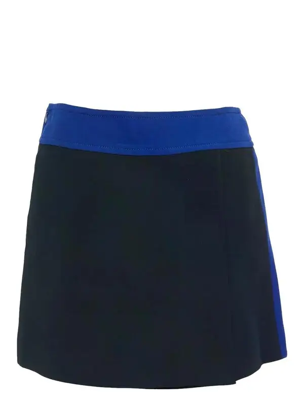 Miu Miu Colour-block A-line Mini Skirt - Blue