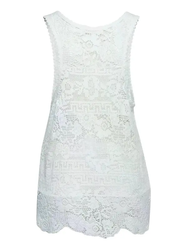 ISABEL MARANT VINTAGE Lace Sleeveless Top - White