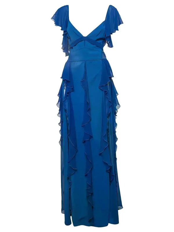 Elie Saab 2024 Georgette Gown - Blue